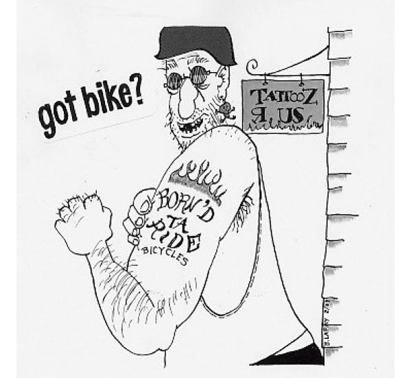 Bike Cartoons - Old School Cycling Humor from the 90s